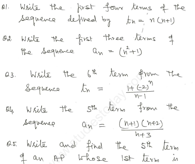CBSE Class 10 Mathematics Arithmetic Progression Assignment Set R CBSE Class 10 Mathematics Arithmetic Progression Assignment Set R